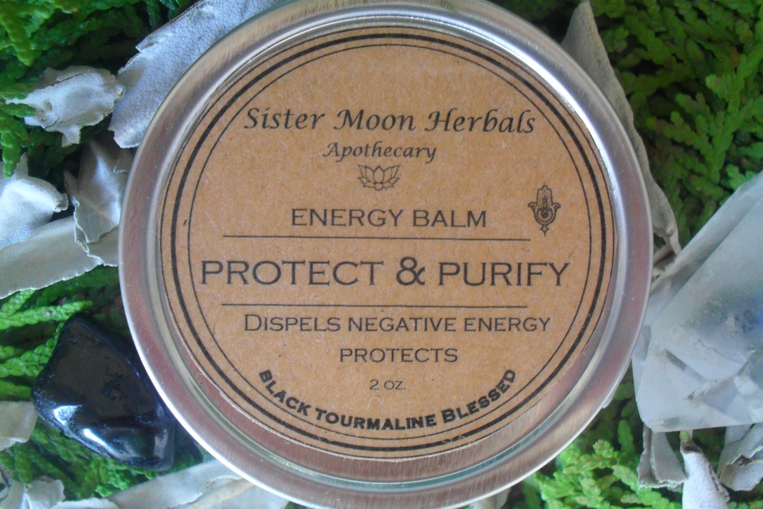Protect & Purify Balm Black Tourmaline Protection Quartz | Etsy