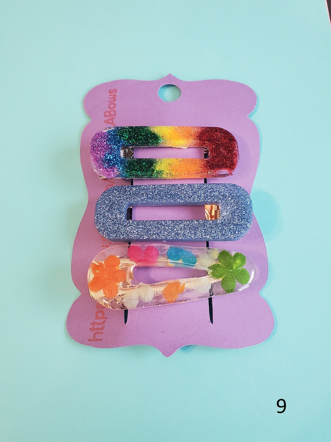 Resin Barrettes - Etsy