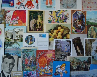 Russian postcards | Etsy