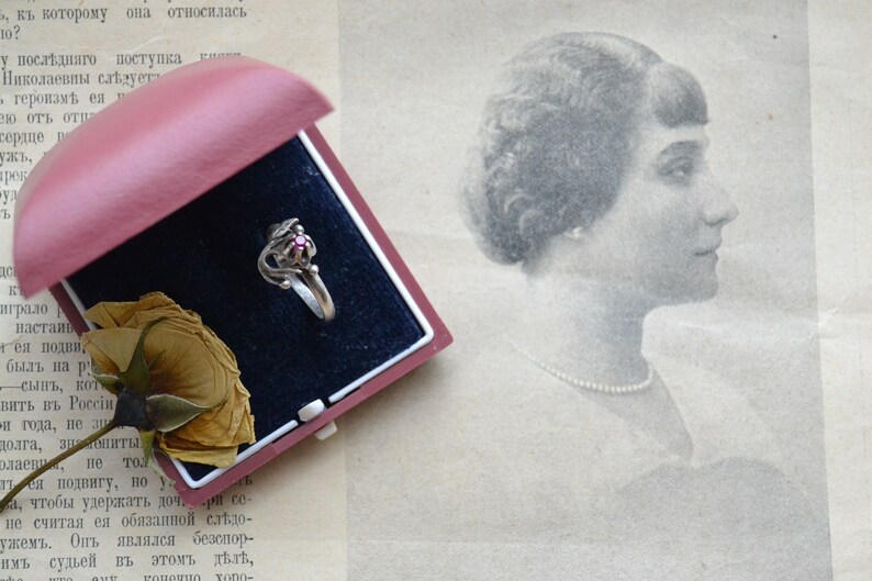 Soviet Vintage Sterling Silver Ring Silver Ring With | Etsy