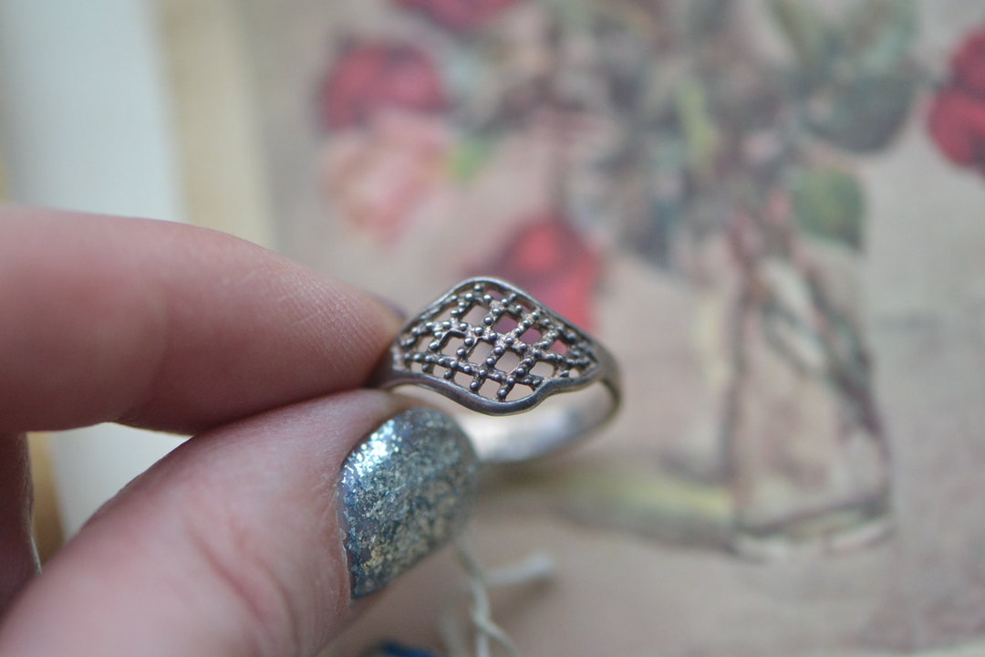 Ukrainian Vintage Sterling Silver Ring, NOS Ukrainian Ring, Filigree ...