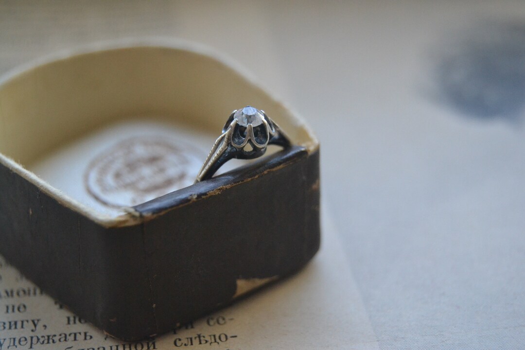 Soviet Vintage Sterling Silver Ring, Small Size Ring, Ukrainian ...