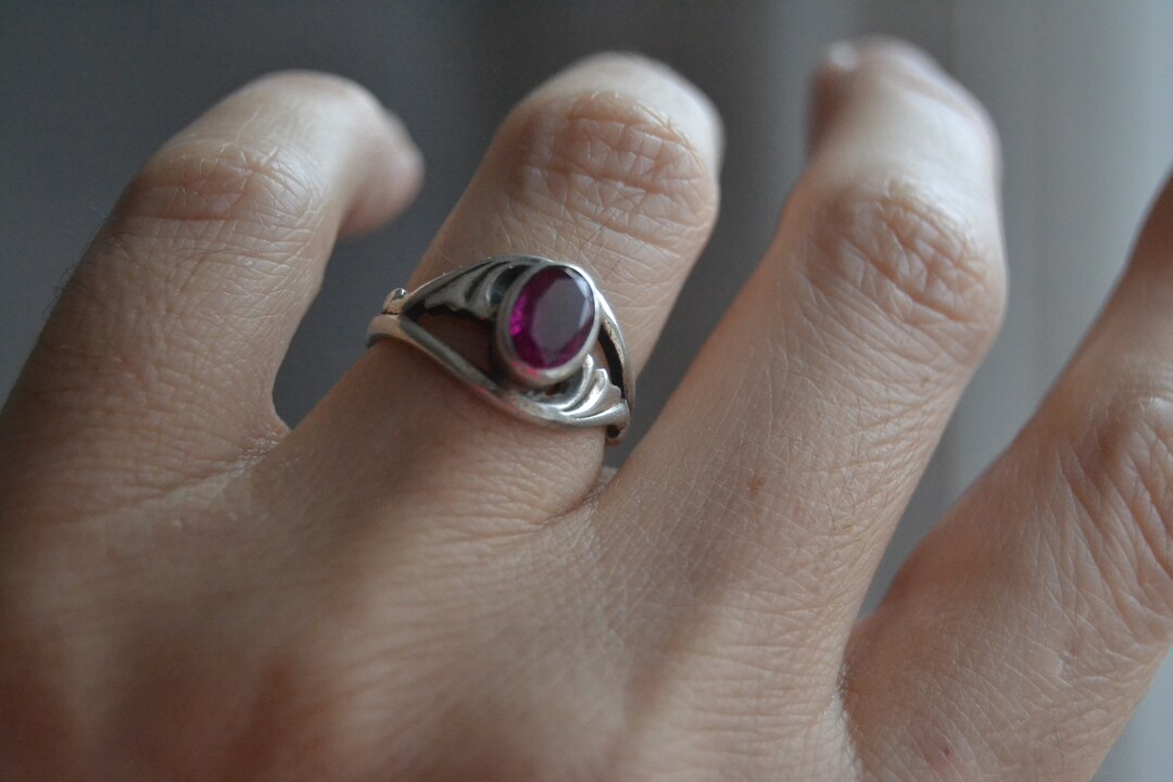 Soviet Vintage Big Size Silver Ring, Ukrainian Silver Jewelry, Delicate ...