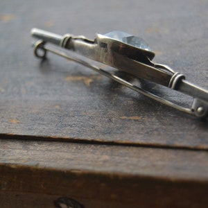 Soviet Antique Rock Crystal Brooch, Antique Gold-plated Sterling Silver ...