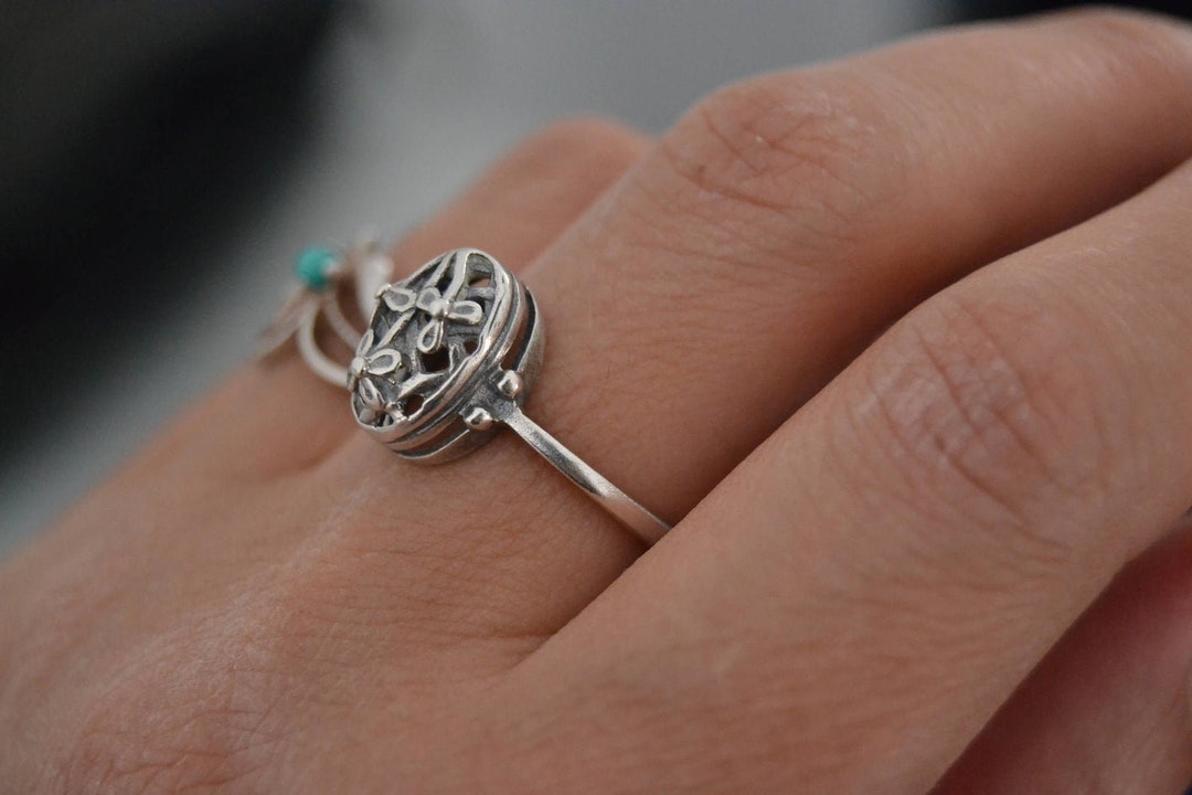 Vintage Soviet Ring, Antique Sterling Silver Ring, Soviet Sterling ...