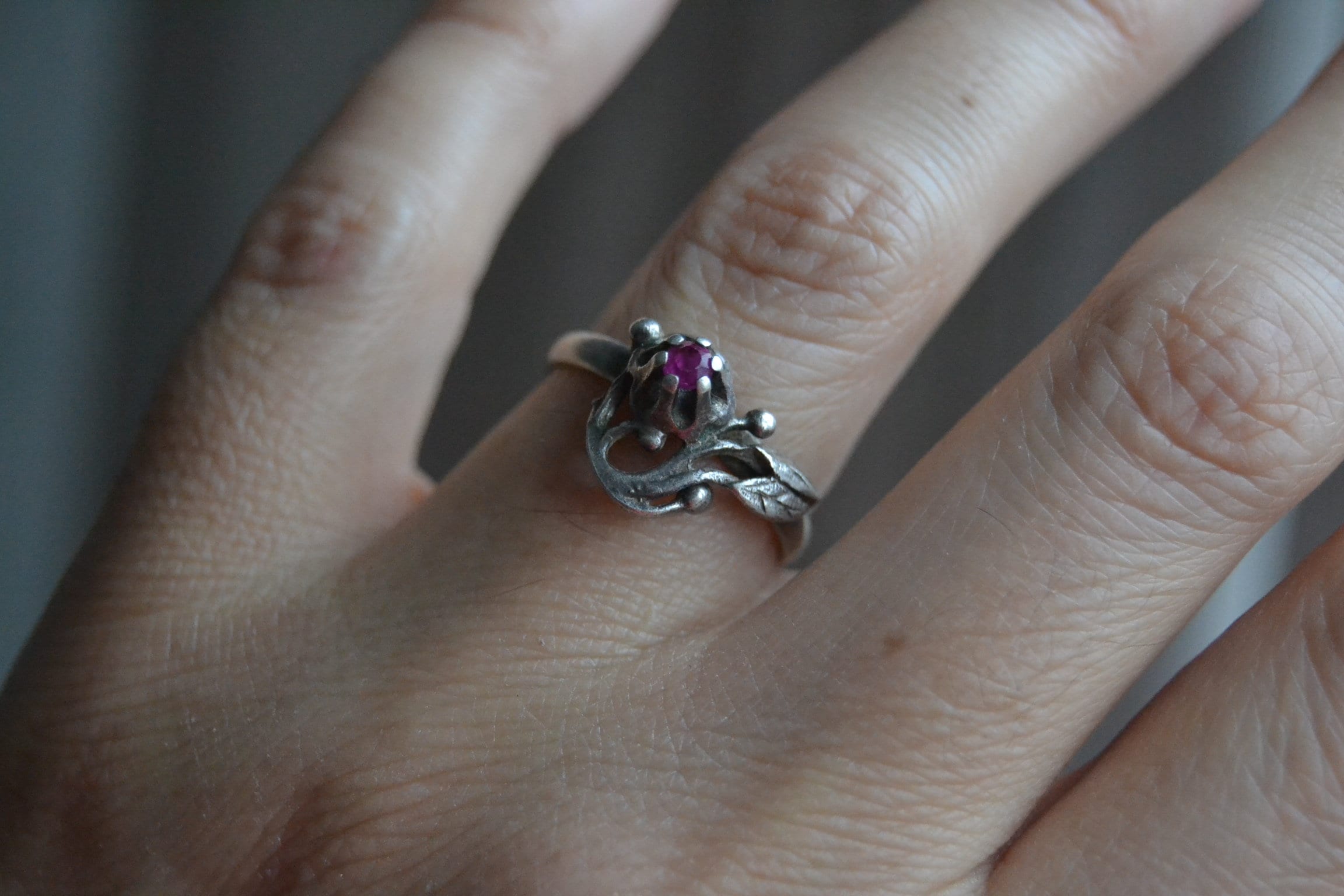 Soviet Vintage Sterling Silver Ring Silver Ring With | Etsy