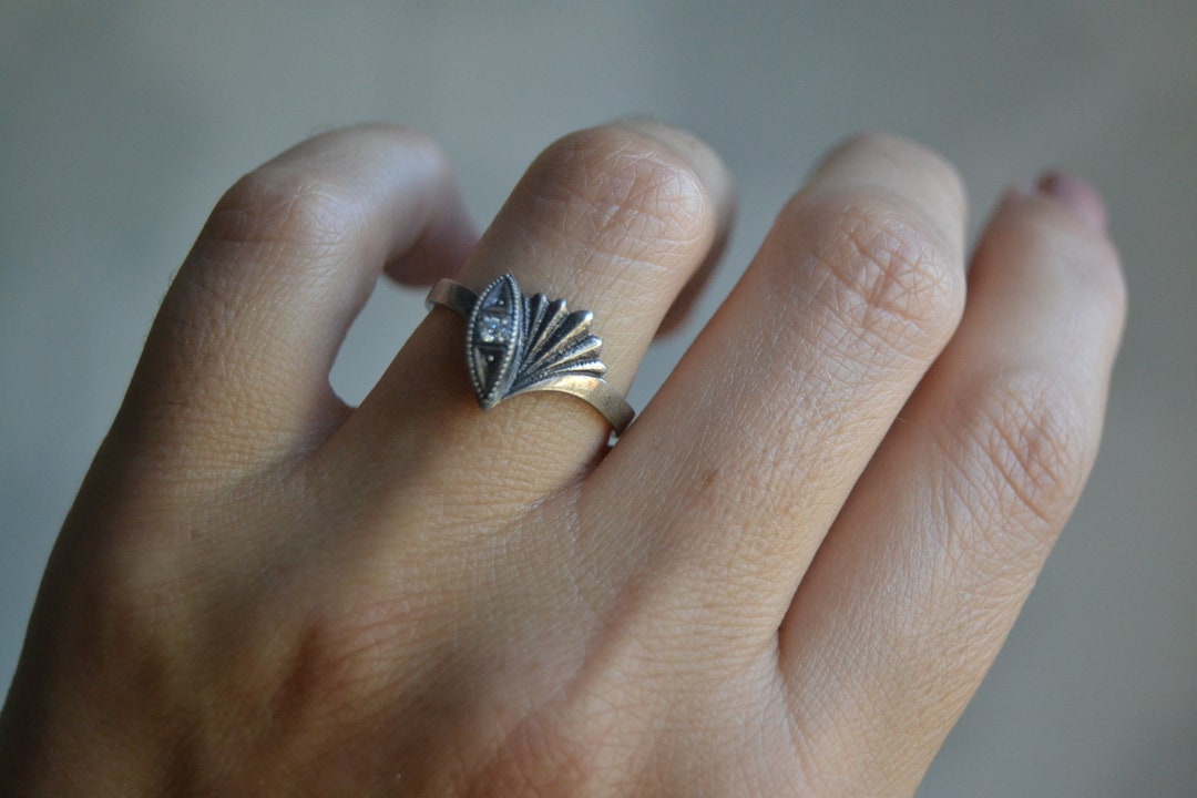 Soviet Ukrainian Vintage Sterling Silver Ring, Ukrainian Hallmarked ...