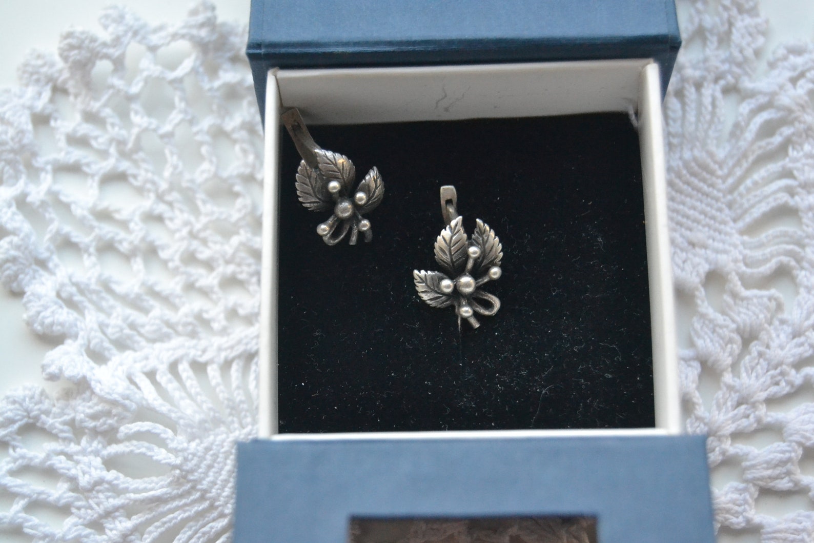 Vintage Silver Earrings Sterling Silver Earrings Silver - Etsy