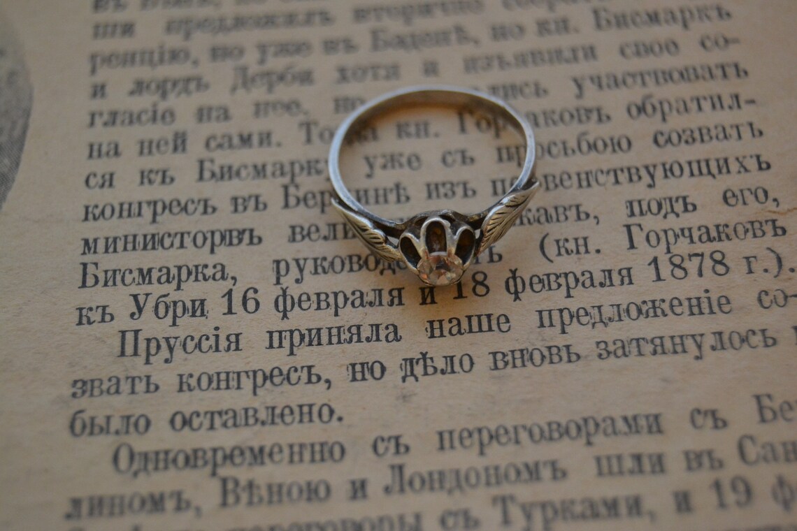 Soviet Vintage Sterling Silver Ring Vintage Sterling Ring - Etsy
