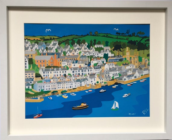 Fowey Cornwall Framed Art Print Richard Lodey Association - Etsy UK