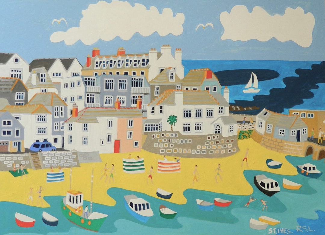 St Ives, Cornwall, Unframed Art Print, Richard Lodey, Association of ...