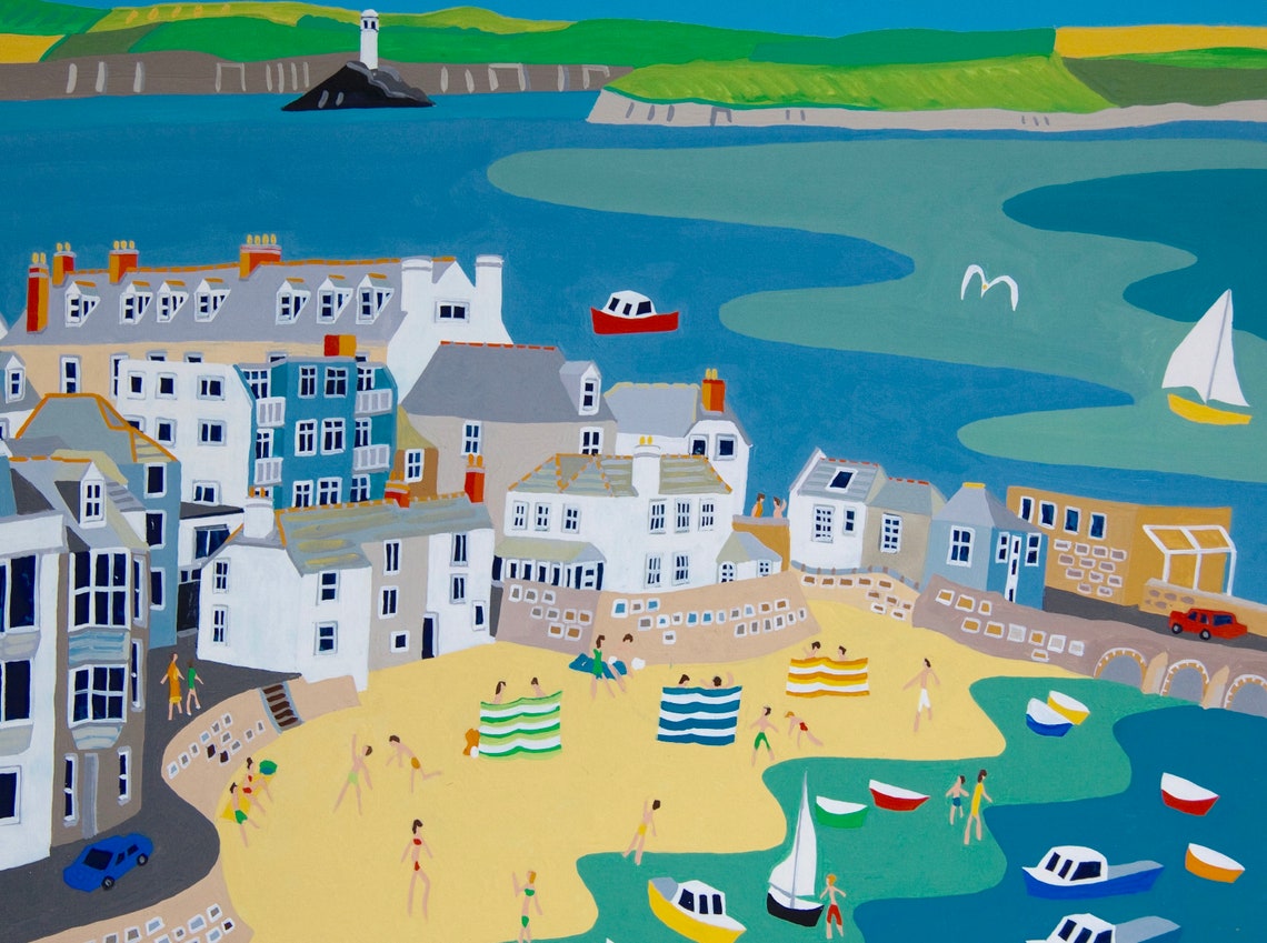 St Ives, Cornwall, Framed Art Print by Richard Lodey, Association of ...