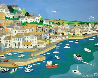 Mevagissey, Cornwall, Richard Lodey, Art Print, Association of British ...