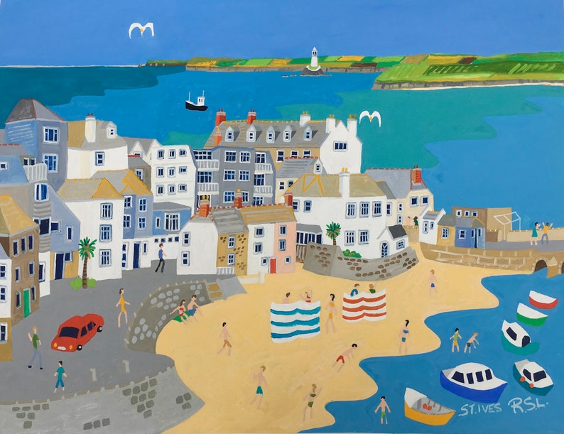 St Ives, Cornwall, Framed Art Print, Richard Lodey, Association of ...
