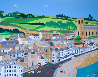 St Ives Cornwall Unframed Print by Artist Richard Lodey - Etsy UK