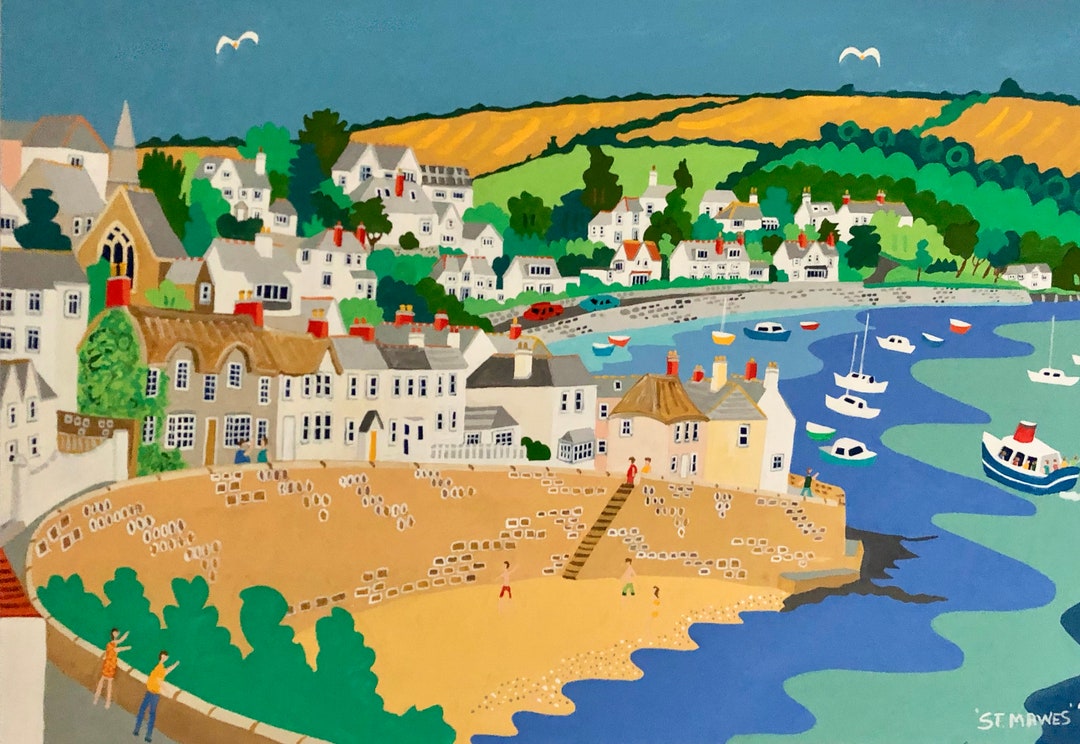 St Mawes, Cornwall, encadrée Art Print, Richard Lodey, Association des ...