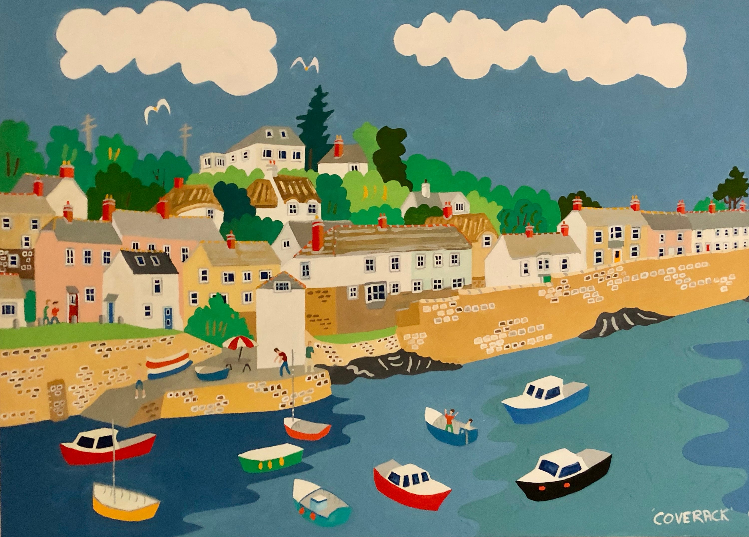 Coverack, Cornwall, Framed Art Print, Richard Lodey, Association of ...