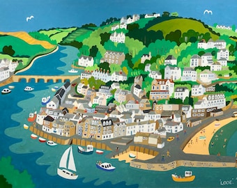 Print, St Ives Summer, Cornwall, Framed Art Print, Richard Lodey ...