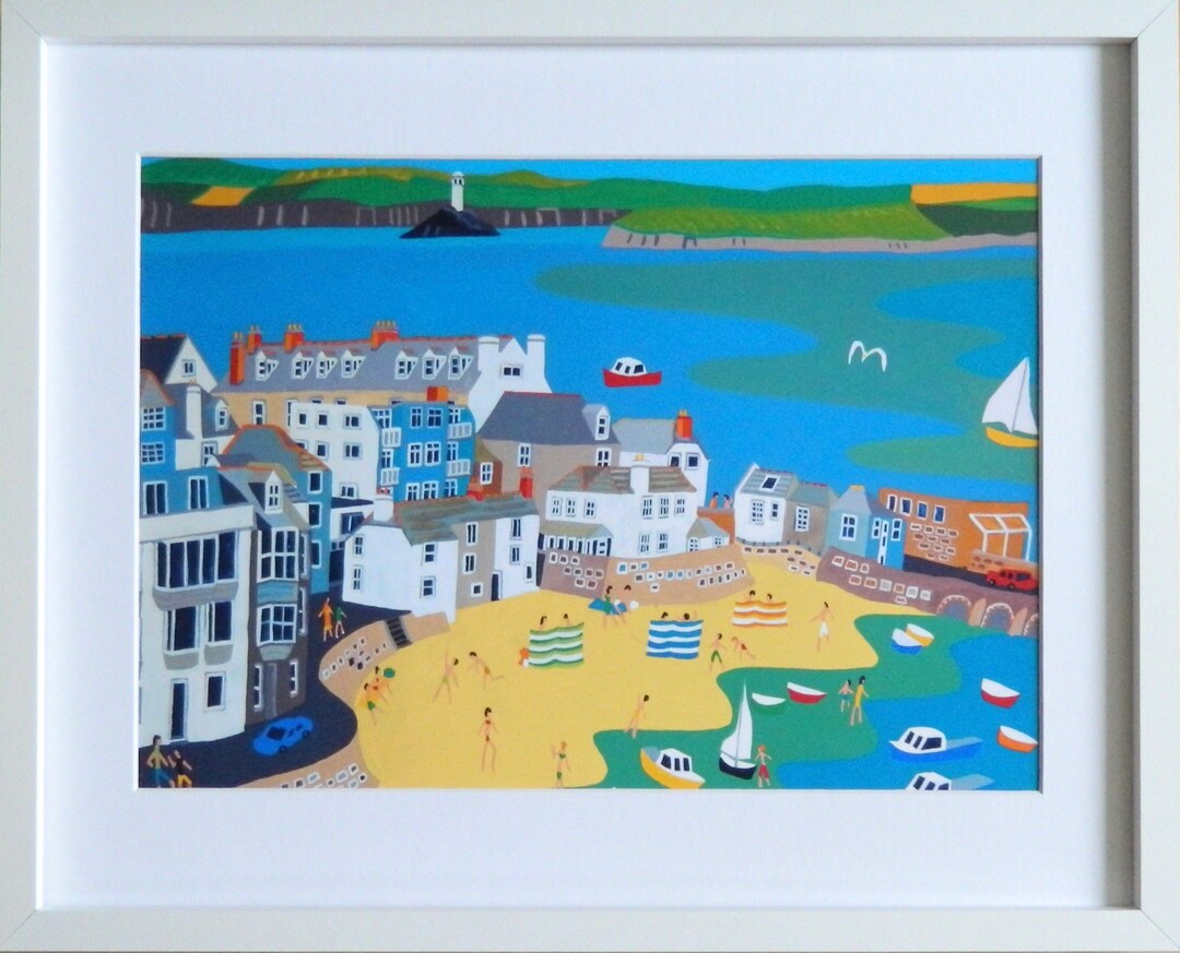 St Ives, Cornwall, Framed Art Print by Richard Lodey, Association of ...