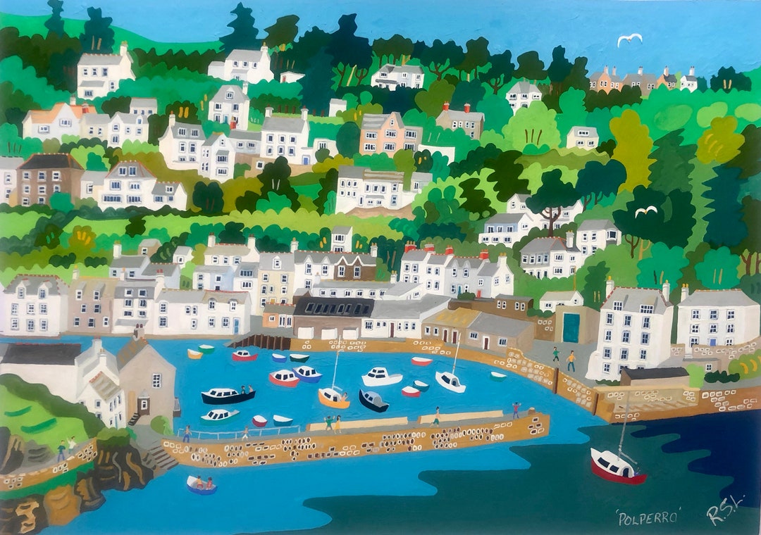 Polperro, Cornwall, Framed Art Print, Richard Lodey, Association of ...