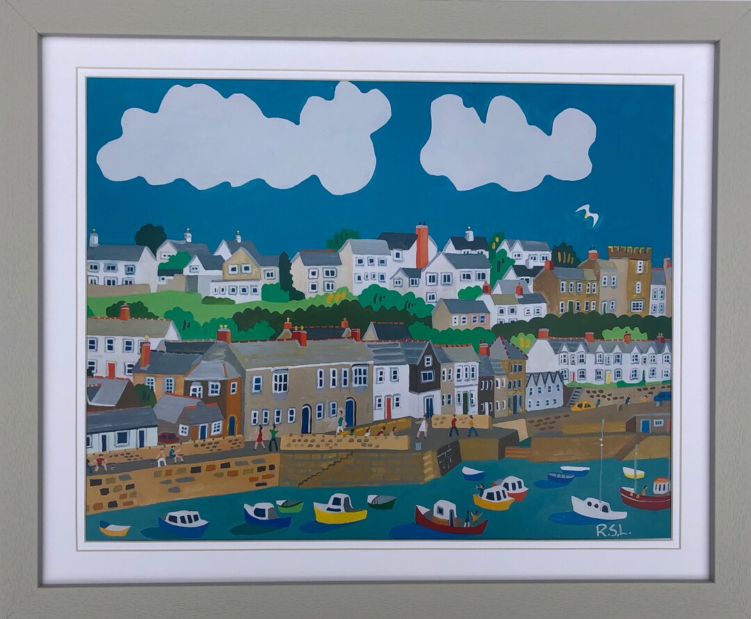 Porthleven, Cornwall, Framed Art Print, Richard Lodey, Association of ...