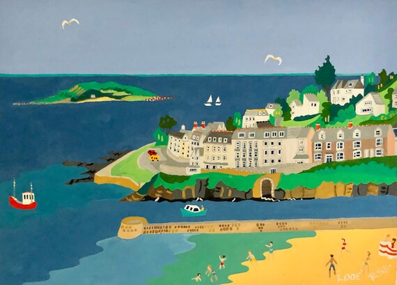 Looe Cornwall Framed Art Print Richard Lodey Association - Etsy UK