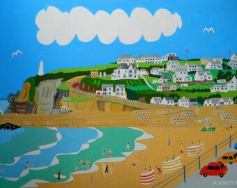 Coverack Cornwall Framed Art Print Richard Lodey - Etsy