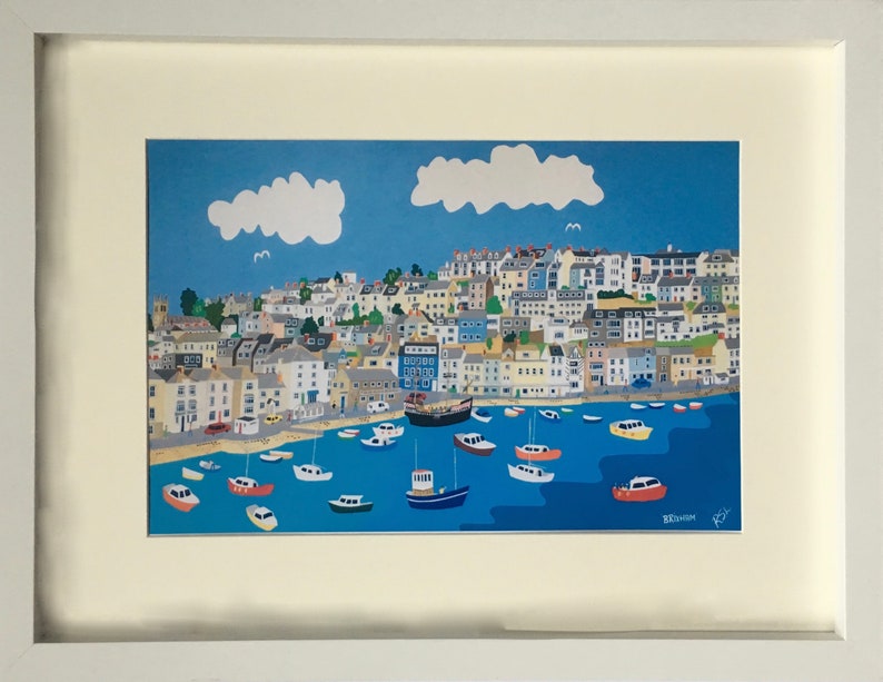 Brixham, Devon, Framed Art Print, Richard Lodey, Association of British ...