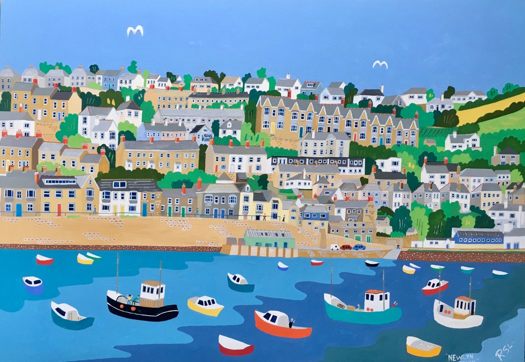 Newlyn, Cornwall, Framed Art Print, Richard Lodey, Association of ...