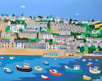 Newlyn Cornwall Framed Art Print Richard Lodey Association - Etsy UK