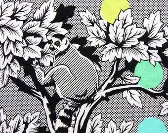 Lemur Me Alone Fabric - Etsy