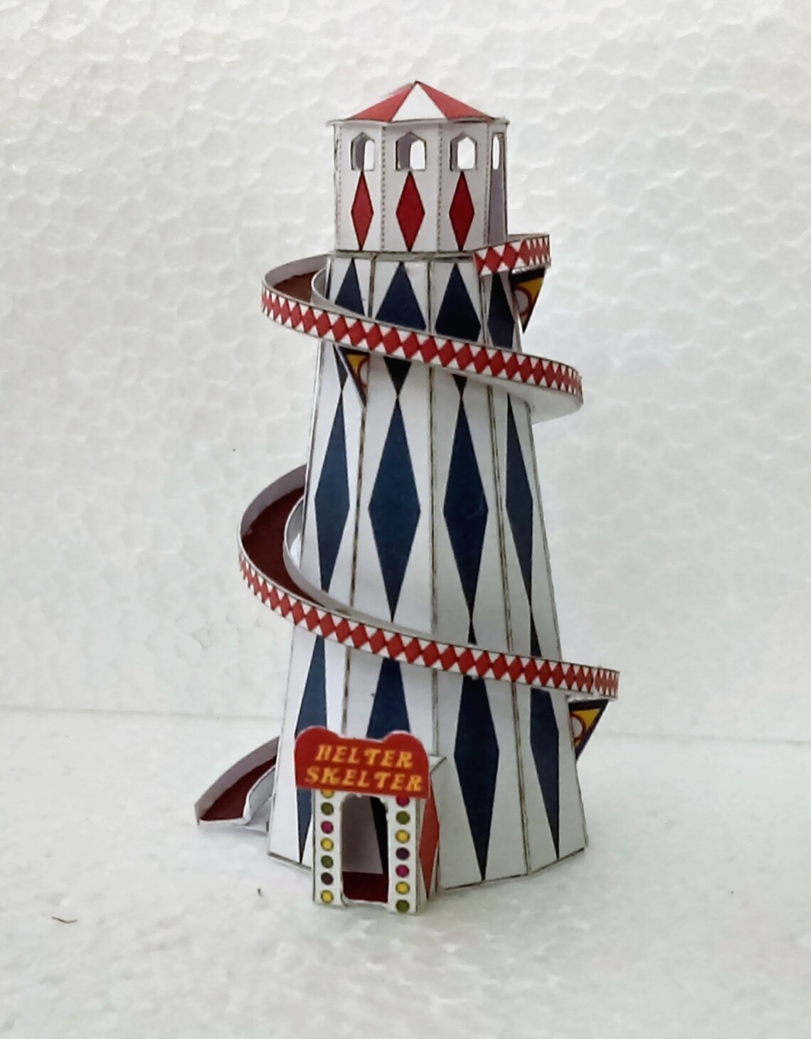 OO Scale Helter Skelter Card Model Kit PDF Digital Download - Etsy