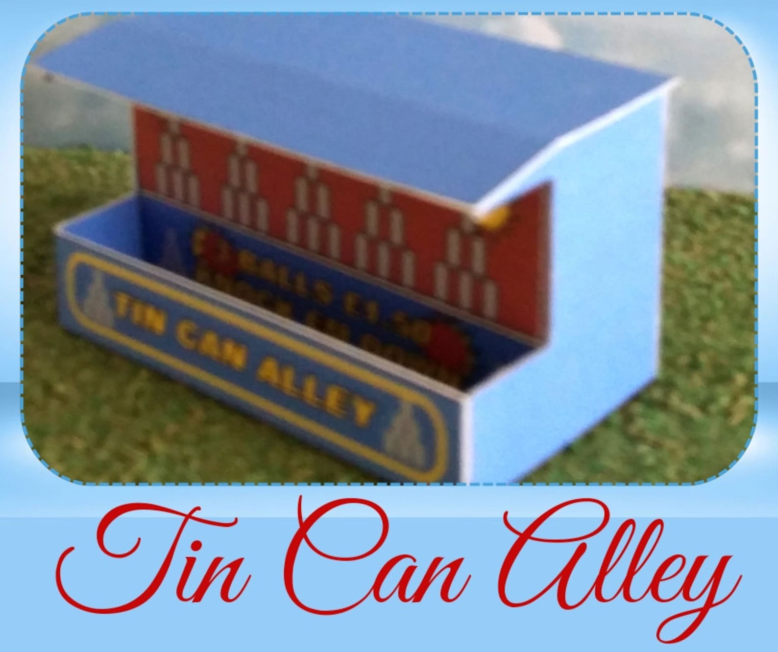 OO Scale Tin Can Alley Attraction Funfair Card Model Kit PDF Digital ...