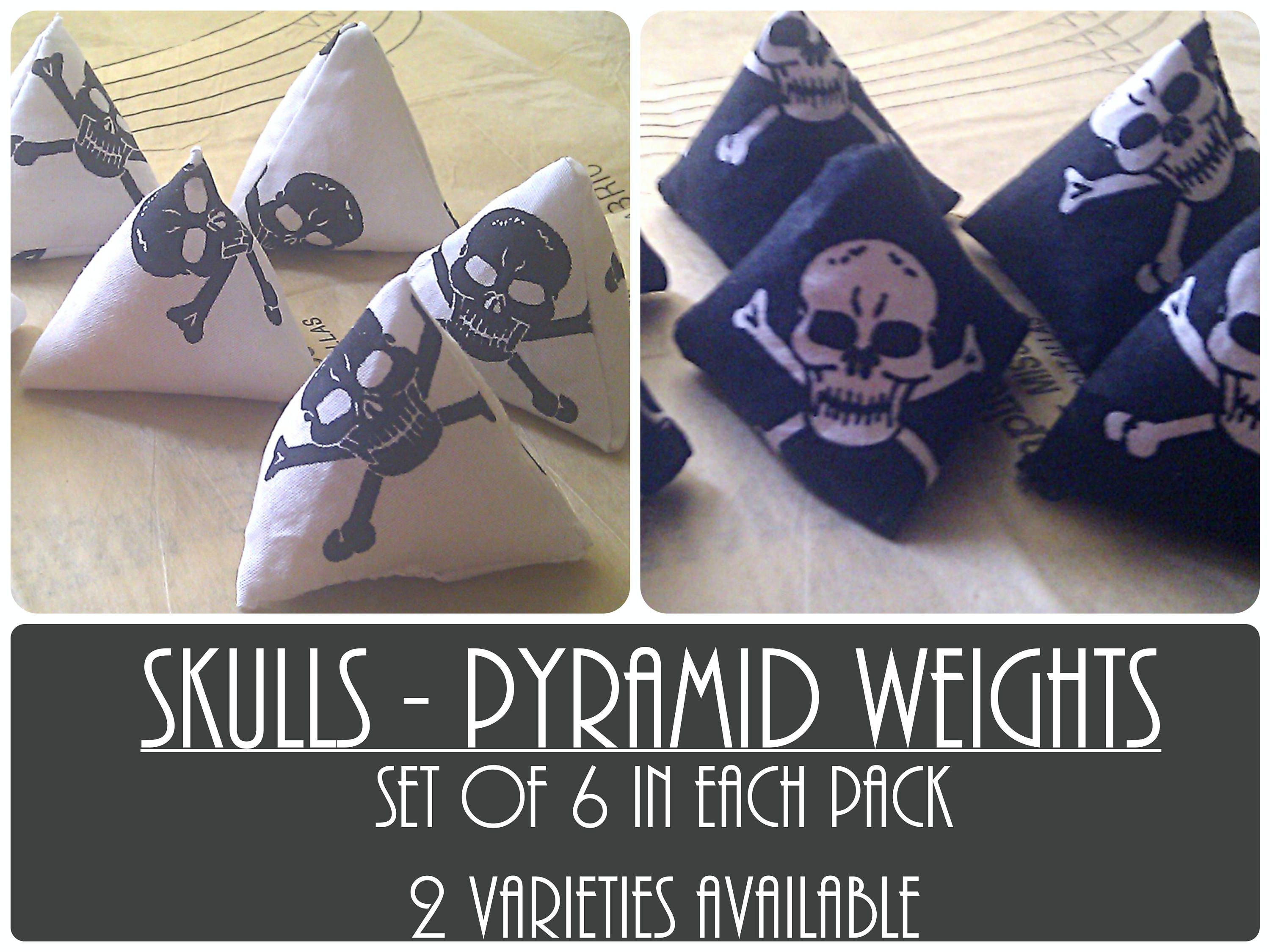 Set of 6 Skull Sewing Weights Pyramid Weights Sewing - Etsy