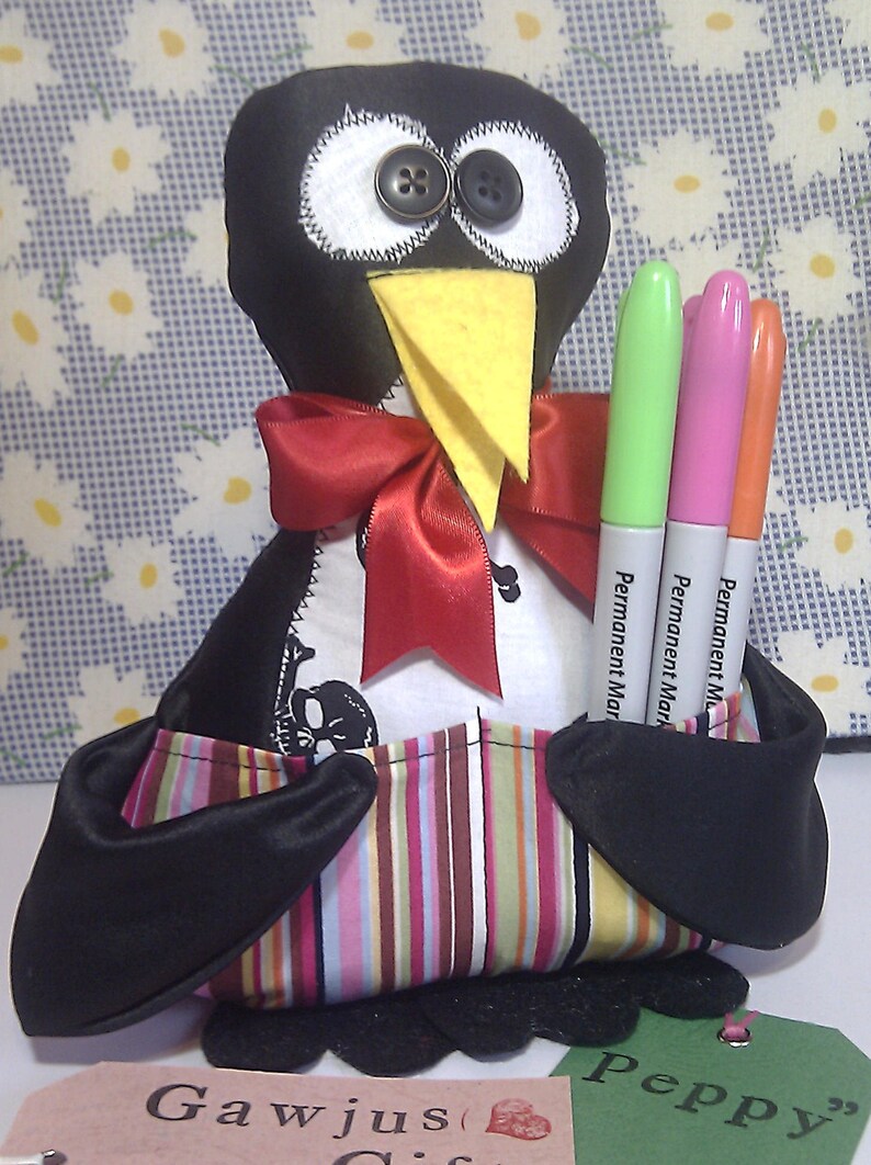 Novelty Desk Tidy/tool Tidy Quirky Penguin Desk Holder - Etsy
