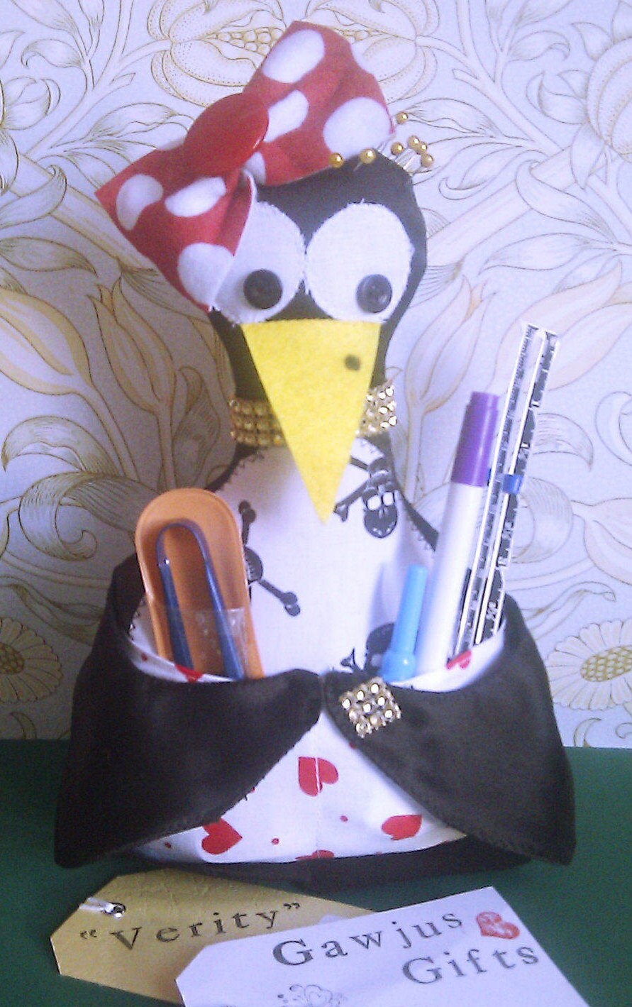Novelty Desk Tidy/tool Tidy Quirky Penguin Desk Holder - Etsy