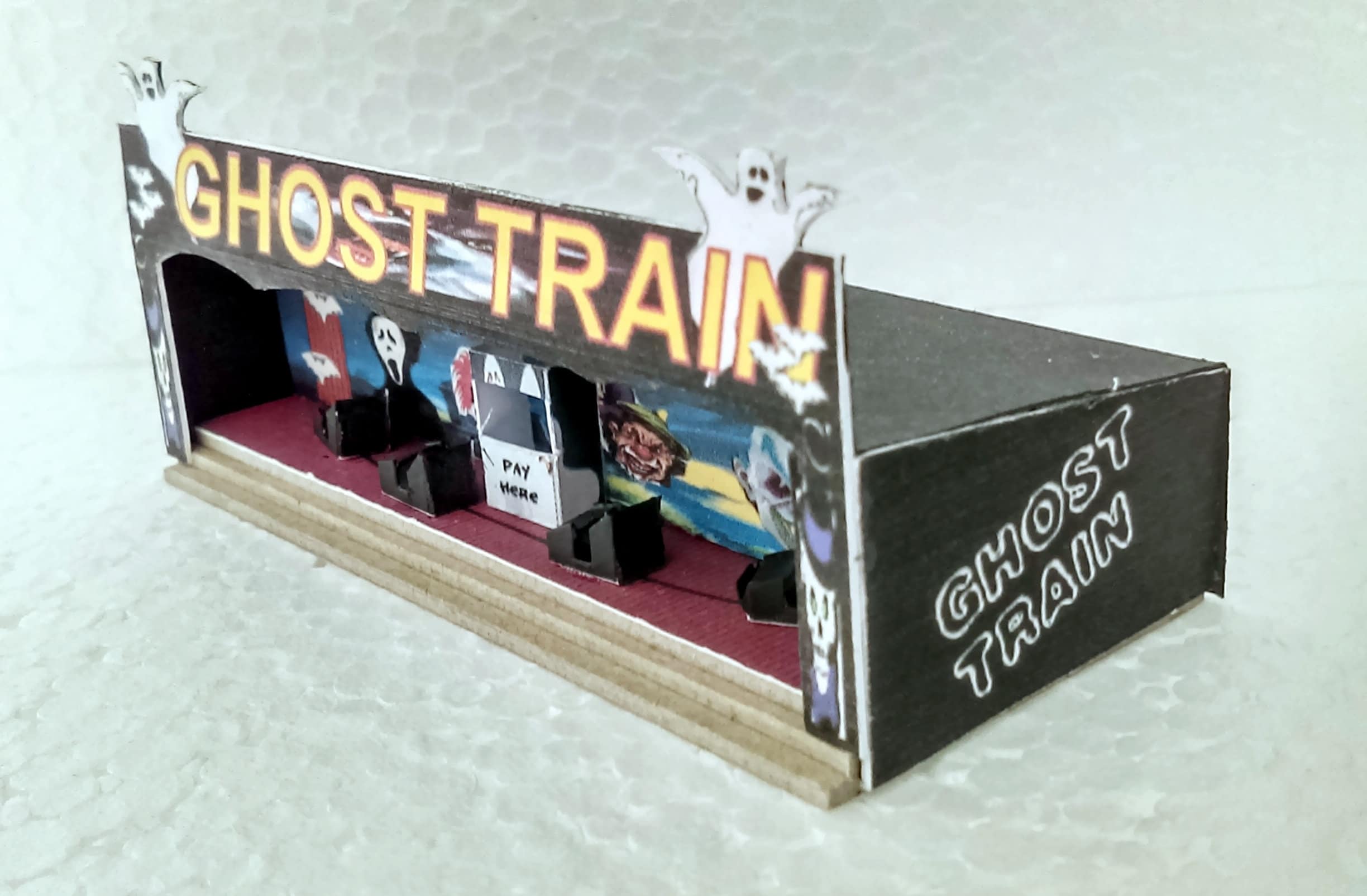 OO Scale Ghost Train Funfair Card Model Kit PDF Digital Download - Etsy UK