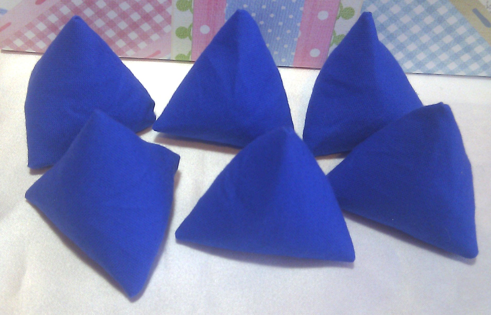 Set of 6 Colourful Sewing Pattern Weights, Pyramid Weights, Sewing ...