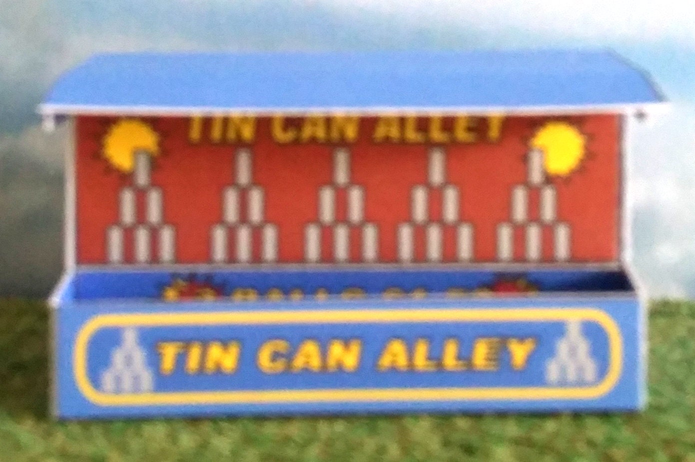 OO Scale Tin Can Alley Attraction Funfair Card Model Kit PDF Digital ...