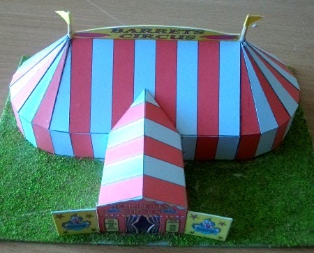 OO Scale Circus Tent Card Model Kit PDF Digital Download - Etsy Australia