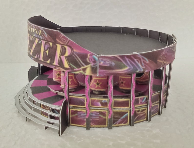 OO Scale Waltzer Ride Card Model Kit PDF Digital Download - Etsy