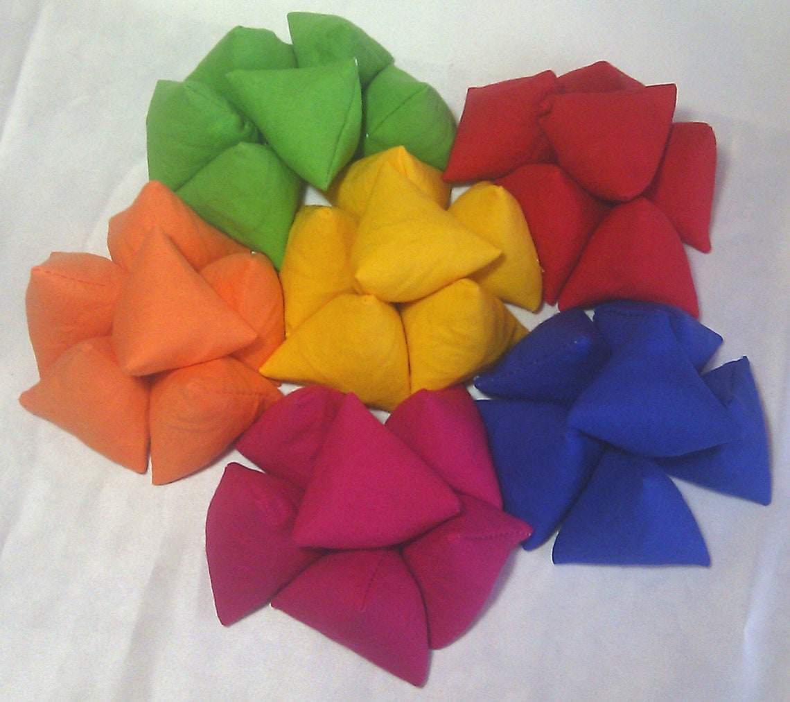 Set of 6 Colourful Sewing Pattern Weights, Pyramid Weights, Sewing ...