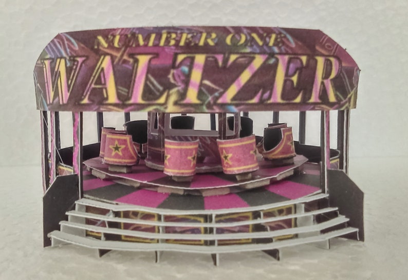 OO Scale Waltzer Ride Card Model Kit PDF Digital Download - Etsy