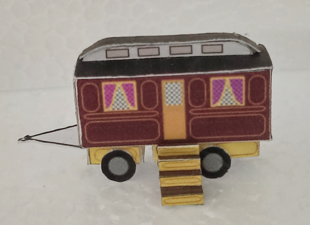 OO Scale Showmans Wagon Card Model Kit PDF Digital Download - Etsy