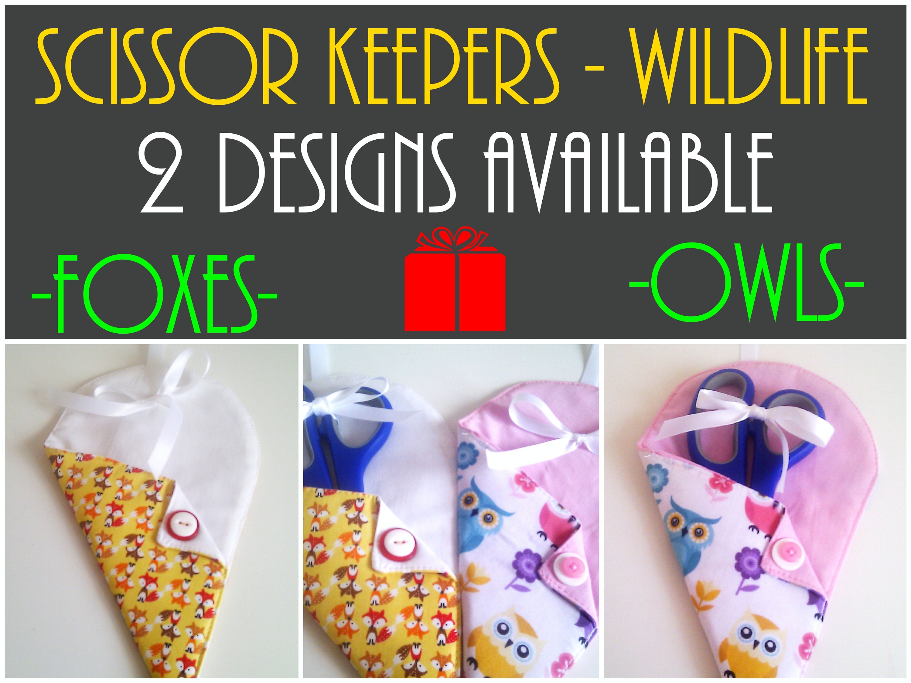 Wildlife Scissor Keepers Hanging Scissor Keeper Scissor - Etsy UK