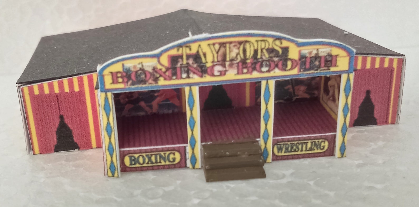 OO Scale Boxing Booth Card Model Kit PDF Digital Download - Etsy