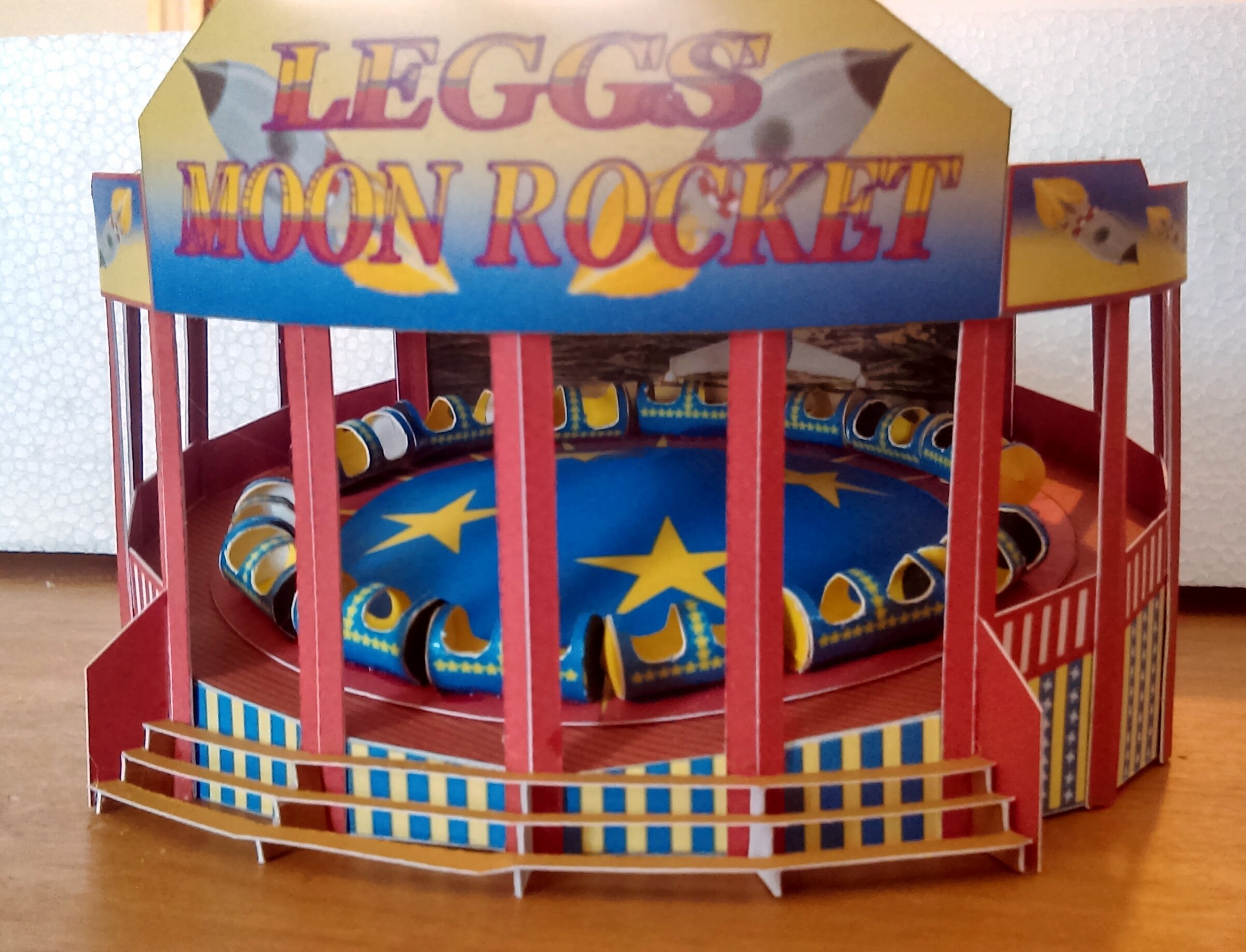 OO Scale Moon Rocket Ride Card Model Kit PDF Digital Download - Etsy