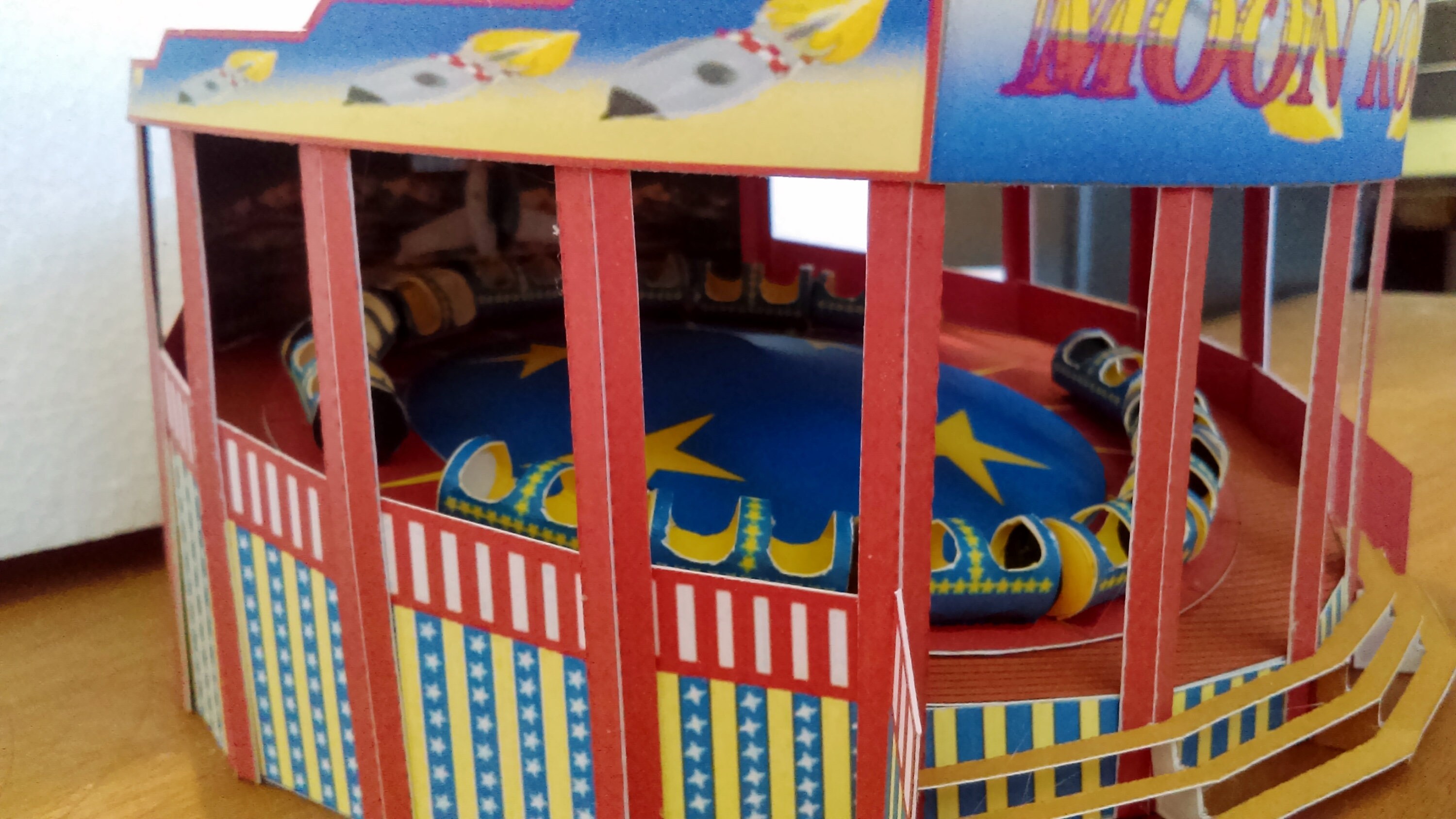 OO Scale Moon Rocket Ride Card Model Kit PDF Digital Download - Etsy