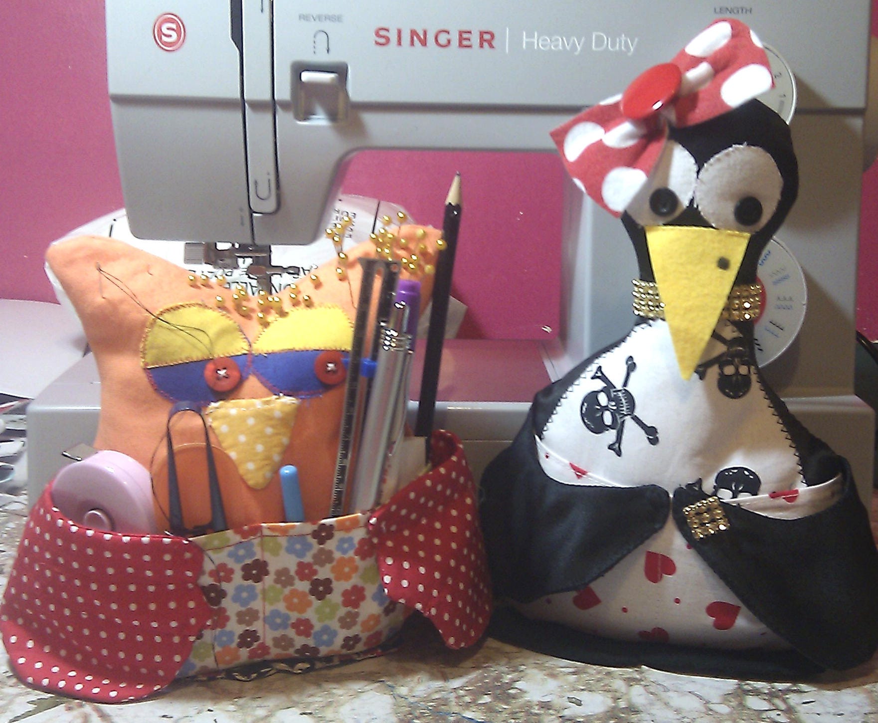 Novelty Desk Tidy/tool Tidy Quirky Penguin Desk Holder - Etsy