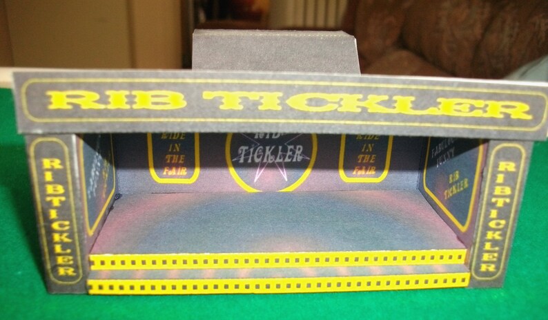 OO Scale Rib Tickler Attraction Funfair Card Model Kit PDF Digital ...